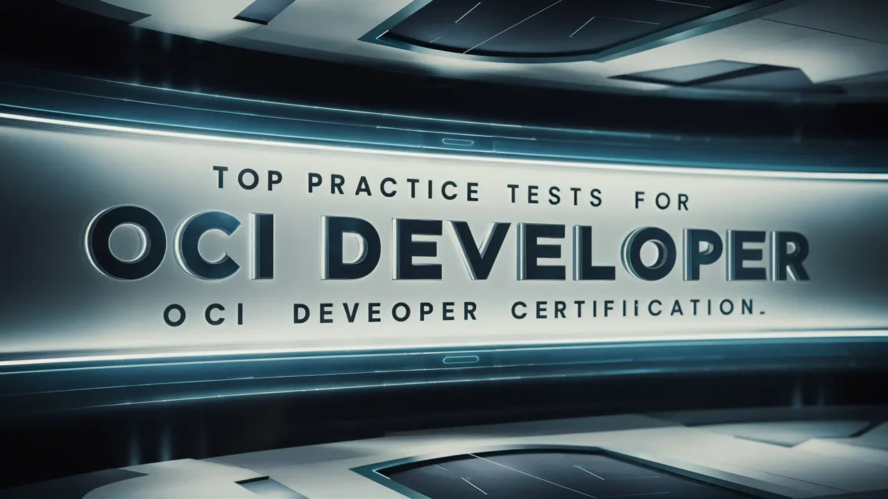 Top Practice Tests For OCI Developer Certification: Unlock Your Success ...